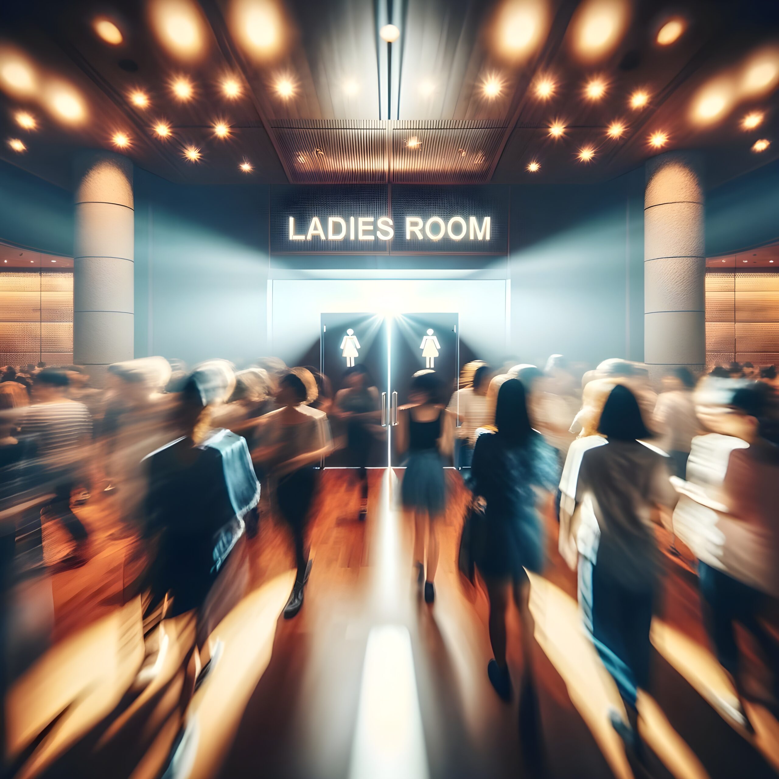 a meeting in the ladies room